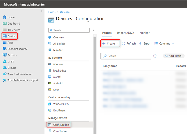 Configure Web Sign-in in Intune