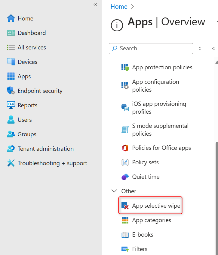 Selective Wipe On MAM For Windows